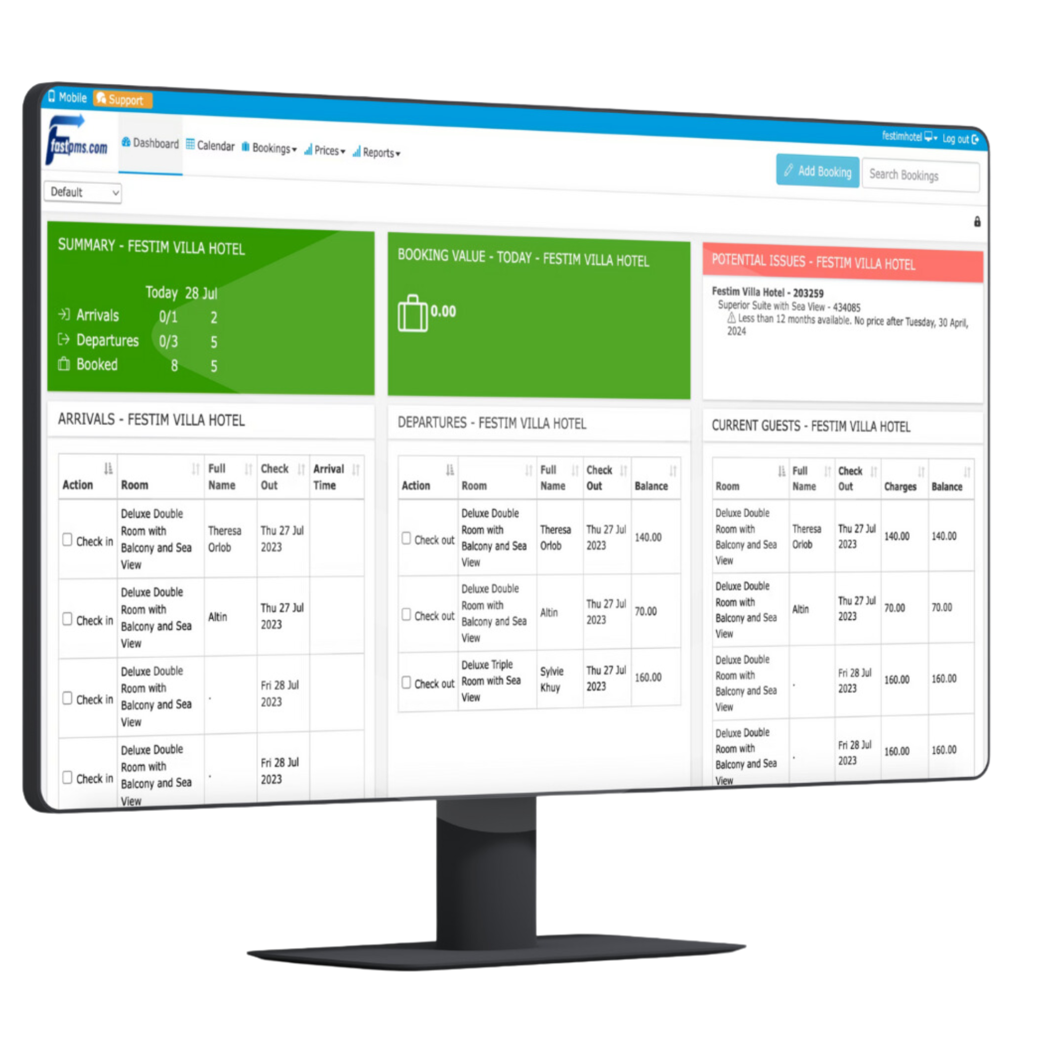 Software for hotel Fast PMS - Menaxheri i Hotelit